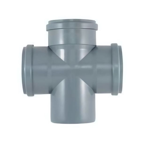 Czwórnik kanalizacji wewnętrznej PP 110 mm 90 st. DYKA 5604060 ...